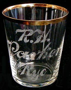 pre-Pro Shot Glass: "R H Parker Rye"