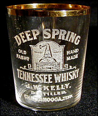 pre-Pro Shot Glass: "Deep Spring Old Fashd Tennessee Whisky"